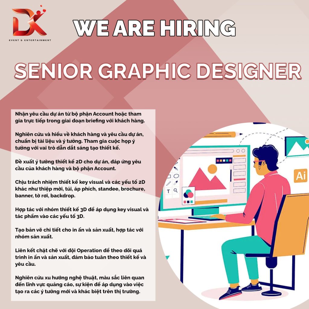 Tuyển Senior Graphic Designer - DK Entertainment